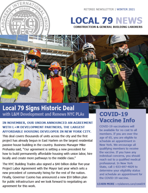 Retirees - Construction & General Building Laborers' Local 79